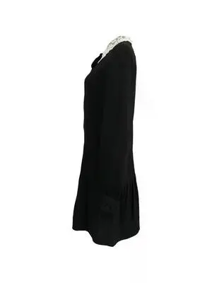 Saint Laurent Lace Collar Mini Dress