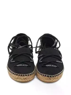 Off-White Diagonal Lace-up Espadrilles