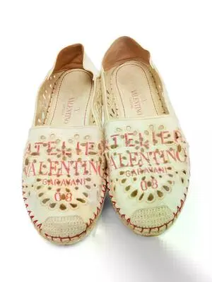 Valentino Garavani 03 Rose Edition Atelier Espadrille Flats - Neutrals