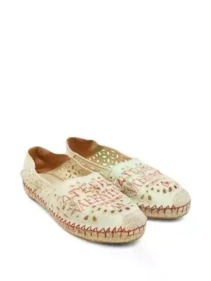 Valentino Garavani 03 Rose Edition Atelier Espadrille Flats - Neutrals