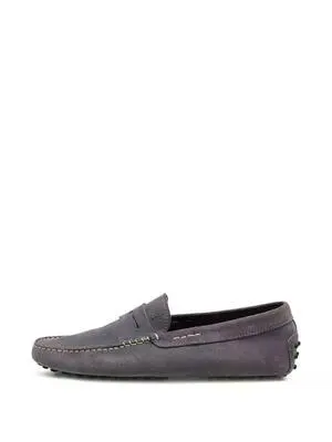 TOD'S Gommino Round-toe Loafers - Blue