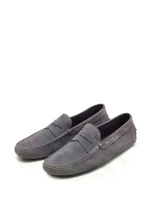 TOD'S Gommino Round-toe Loafers - Blue