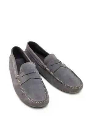 TOD'S Gommino Round-toe Loafers - Blue