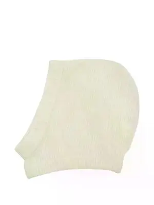 Rick Owens Ribbed Knit Balaclava Hat - Neutrals