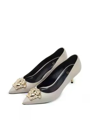 Versace Medusa Plaque Pointed-toe Pumps