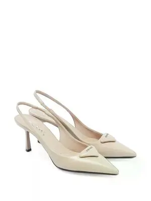 Prada Triangle Slingback Pumps