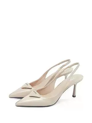 Prada Triangle Slingback Pumps