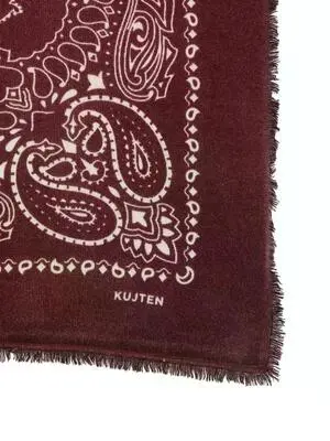 KUJTEN Hachiko Paisley-pattern Scarf