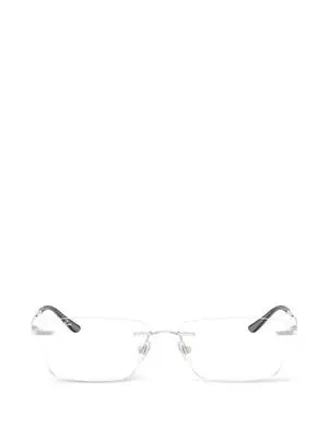 Ray-ban Rimless Rectangle-frame Glasses - Silver