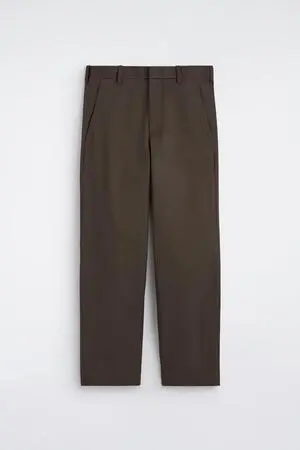 Cos Cotton Relaxed-fit Wide-leg Pants Brown