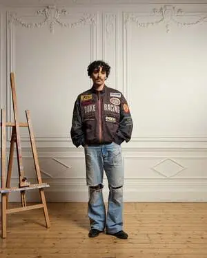 DUKE + DEXTER Dr4 Trackside Vintage Bomber Jacket