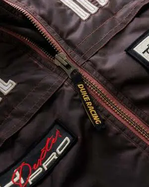 DUKE + DEXTER Dr4 Trackside Vintage Bomber Jacket