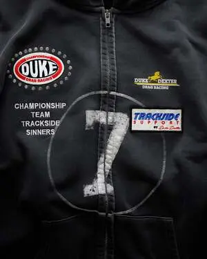 DUKE + DEXTER Dr4 Eat Dirt Washed Zip Hoodie