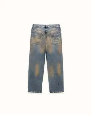 DUKE + DEXTER Dr4 Trackside Washed Denim Jeans