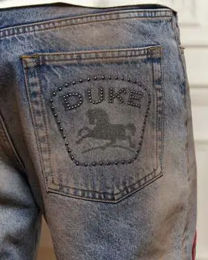 DUKE + DEXTER Dr4 Trackside Washed Denim Jeans