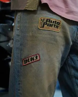 DUKE + DEXTER Dr4 Trackside Washed Denim Jeans