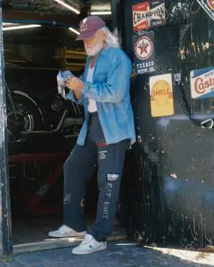 DUKE + DEXTER Dr4 Embroidered Washed Sweat Pant