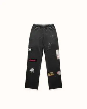 DUKE + DEXTER Dr4 Embroidered Washed Sweat Pant