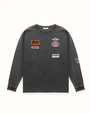 DUKE + DEXTER Dr4 Washed Track Long Sleeve Top