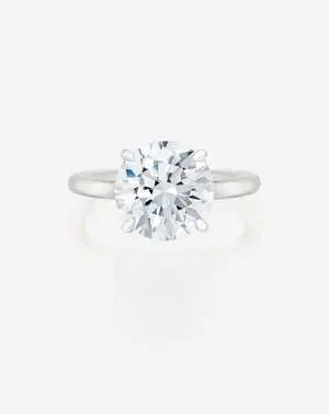 Ring Concierge 3.64 Ct. Round Lab Diamond In Cloud Solitaire Hidden Halo Engagement Ring