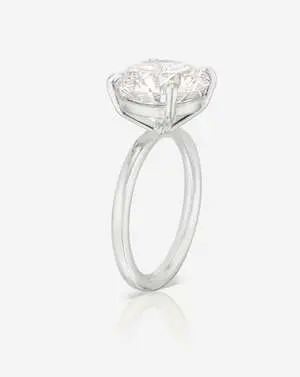 Ring Concierge 3.64 Ct. Round Lab Diamond In Cloud Solitaire Hidden Halo Engagement Ring