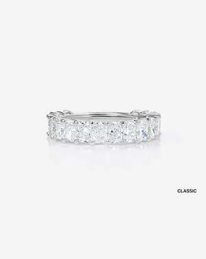 Ring Concierge Radiant Diamond Band - Platinum