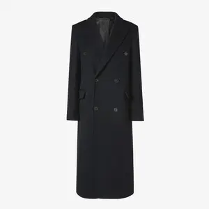 Fendi Double-breasted Wool Coat - Black