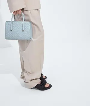 Bottega Veneta Baby Barbara Tote - Glacial