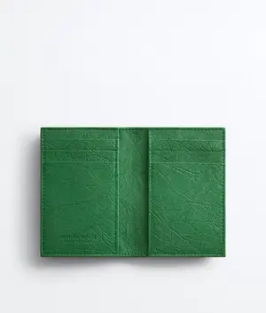 Bottega Veneta Woven Mycelium Flap Card Case