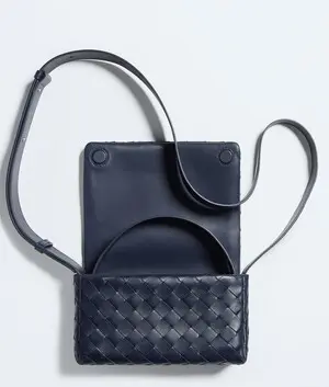Bottega Veneta Intrecciato Mini Bag With Flap