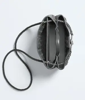 Bottega Veneta Small Andiamo - Obsidian Gray