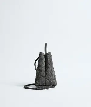 Bottega Veneta Small Andiamo - Obsidian Gray