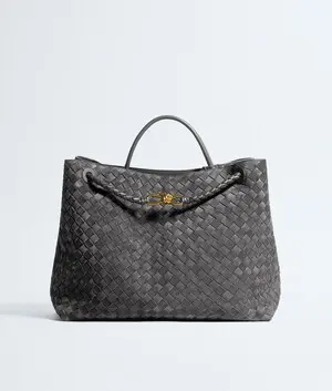 Bottega Veneta Large Andiamo - Obsidian Gray