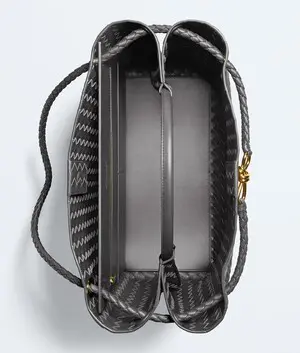 Bottega Veneta Large Andiamo - Obsidian Gray