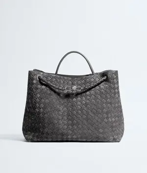 Bottega Veneta Bottega  Veneta Large Andiamo Obsidian Gray