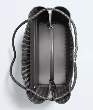 Bottega Veneta Large Andiamo - Obsidian Gray