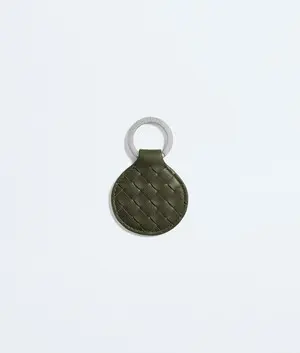 Bottega Veneta Intrecciato Piccolo Round Key Ring
