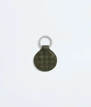 Bottega Veneta Intrecciato Piccolo Round Key Ring