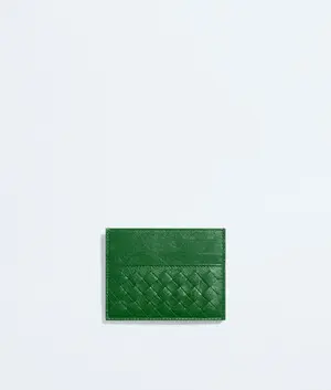 Bottega Veneta Woven Mycelium Credit Card Case