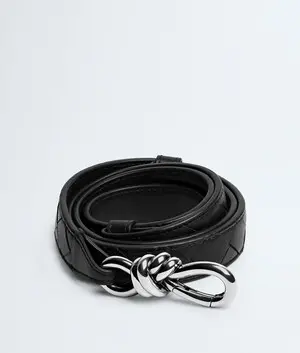 Bottega Veneta Andiamo Belt - Black