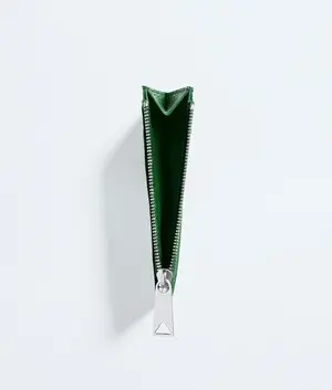 Bottega Veneta Woven Mycelium Zipped Card Case