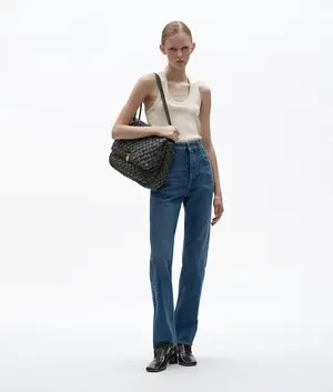 Bottega Veneta Medium Indigo Straight Leg Jeans