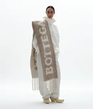 Bottega Veneta Jacquard Wool And Mohair Scarf
