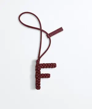 Bottega Veneta Letter F Charm - Mud