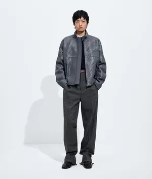 Bottega Veneta Intrecciato Leather Jacket