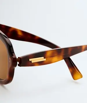 Bottega Veneta Sophia Ribbon Aviator Sunglasses