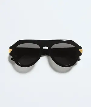 Bottega Veneta Mitre Aviator Sunglasses