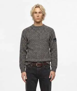 KL JEANS Wool-blend Mélange Sweater