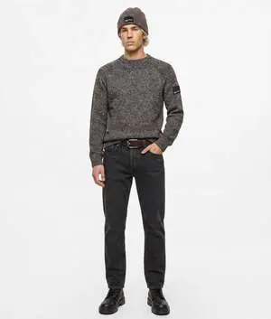 KL JEANS Wool-blend Mélange Sweater