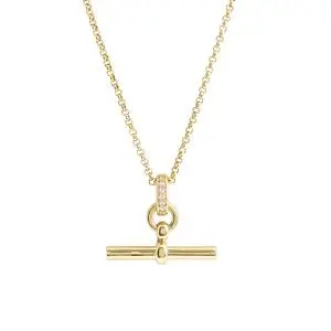 HYE JANE JEWELRY Juliette T-bar Necklace - Gold